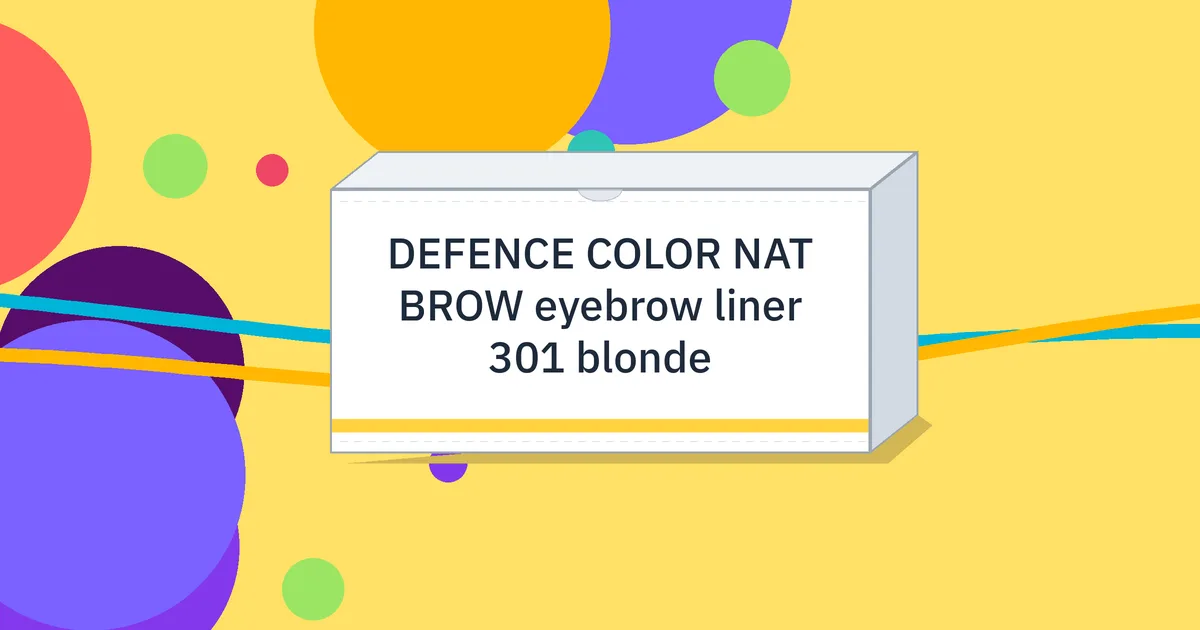Symbolbild: Packung mit der Aufschrift DEFENCE COLOR NAT BROW eyebrow liner 301 blonde (PZN 11891858) – Verfügbarkeit und Bezug in Apotheken in Frankfurt am Main