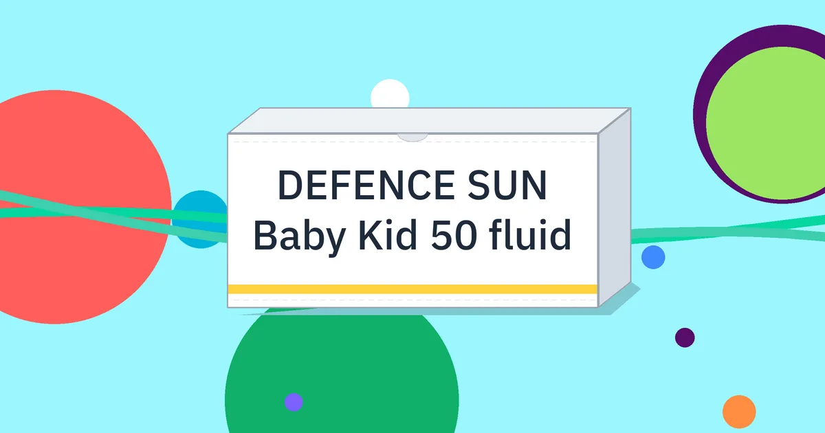 Symbolbild: Packung mit der Aufschrift DEFENCE SUN Baby Kid 50 fluid (PZN 11892728) – Verfügbarkeit und Bezug in Apotheken in Frankfurt am Main