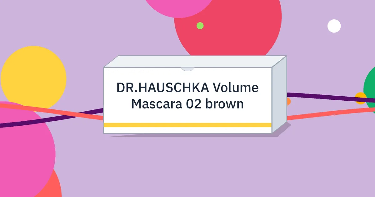 Symbolbild: Packung mit der Aufschrift DR.HAUSCHKA Volume Mascara 02 brown (PZN 18651376) – Verfügbarkeit und Bezug in Apotheken in Frankfurt am Main