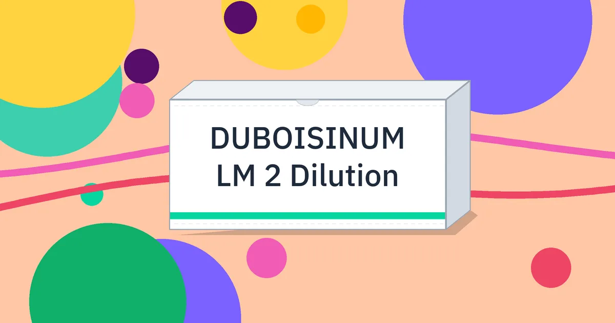 Symbolbild: Packung mit der Aufschrift DUBOISINUM LM 2 Dilution (PZN 13467337) – Verfügbarkeit und Bezug in Apotheken in Frankfurt am Main