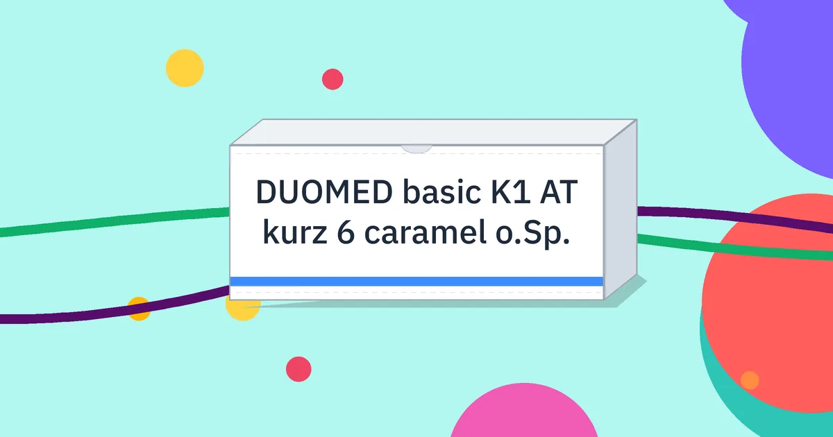 Symbolbild: Packung mit der Aufschrift DUOMED basic K1 AT kurz 6 caramel o.Sp. (PZN 20902880) – Verfügbarkeit und Bezug in Apotheken in Frankfurt am Main