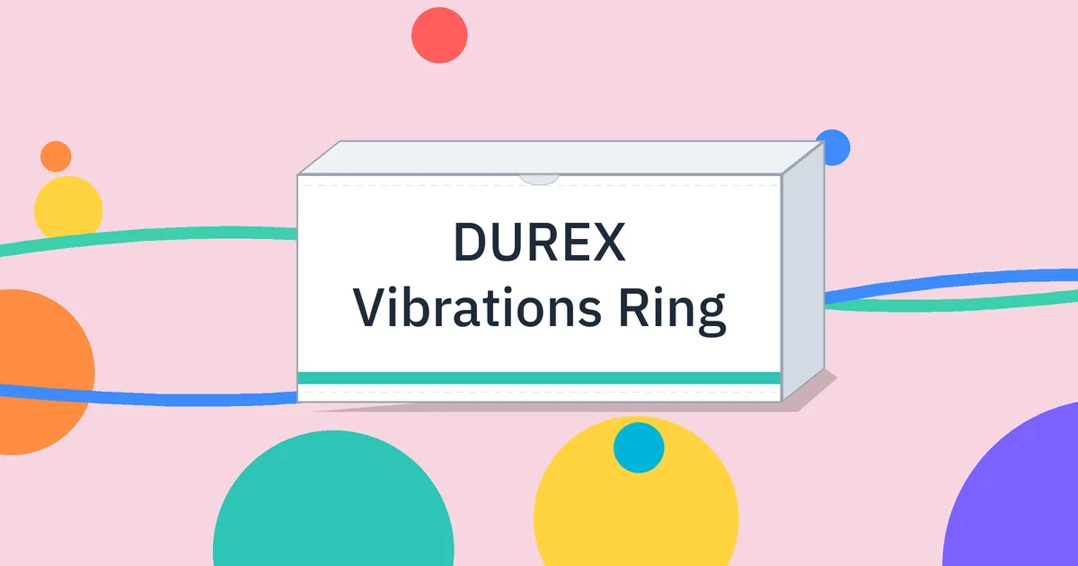 Symbolbild: Packung mit der Aufschrift DUREX Vibrations Ring (PZN 17165834) – Verfügbarkeit und Bezug in Apotheken in Frankfurt am Main