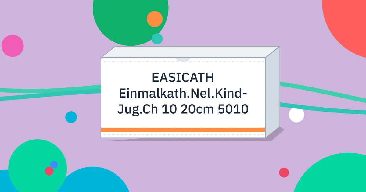 Symbolbild: Packung mit der Aufschrift EASICATH Einmalkath.Nel.Kind-Jug.Ch 10 20cm 5010 (PZN 00599126) – Verfügbarkeit und Bezug in Apotheken in Frankfurt am Main