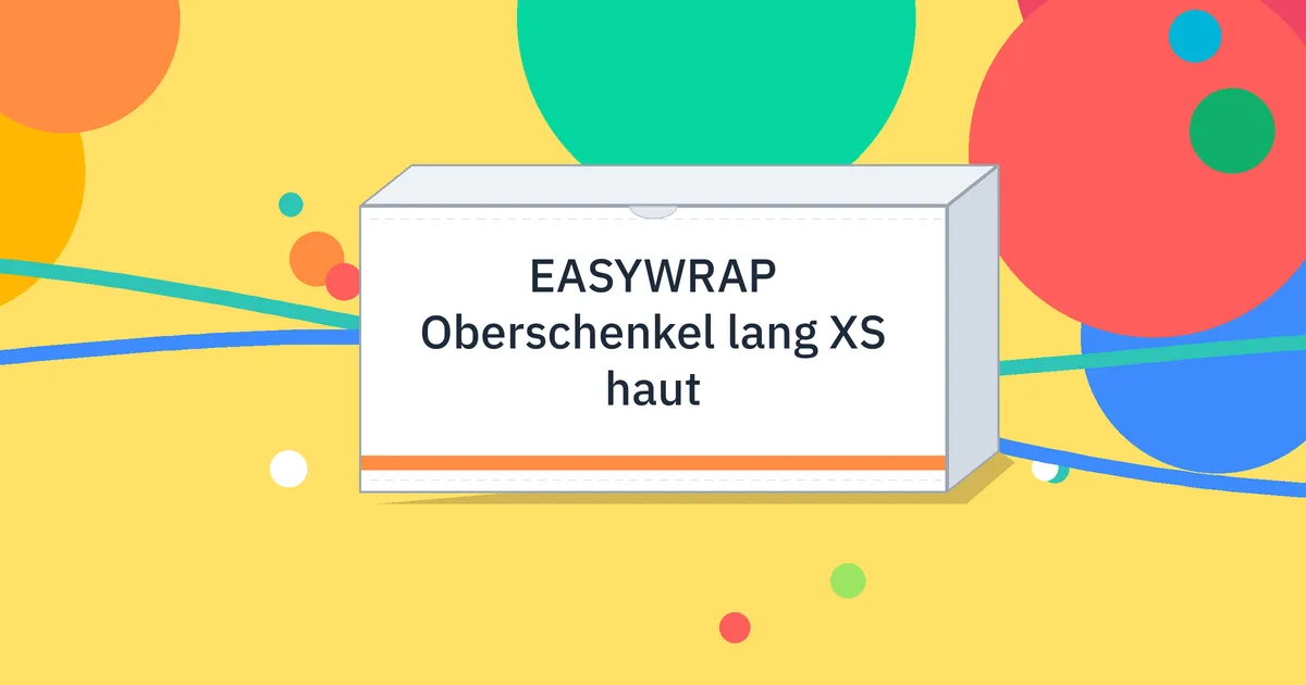 Symbolbild: Packung mit der Aufschrift EASYWRAP Oberschenkel lang XS haut (PZN 18748696) – Verfügbarkeit und Bezug in Apotheken in Frankfurt am Main