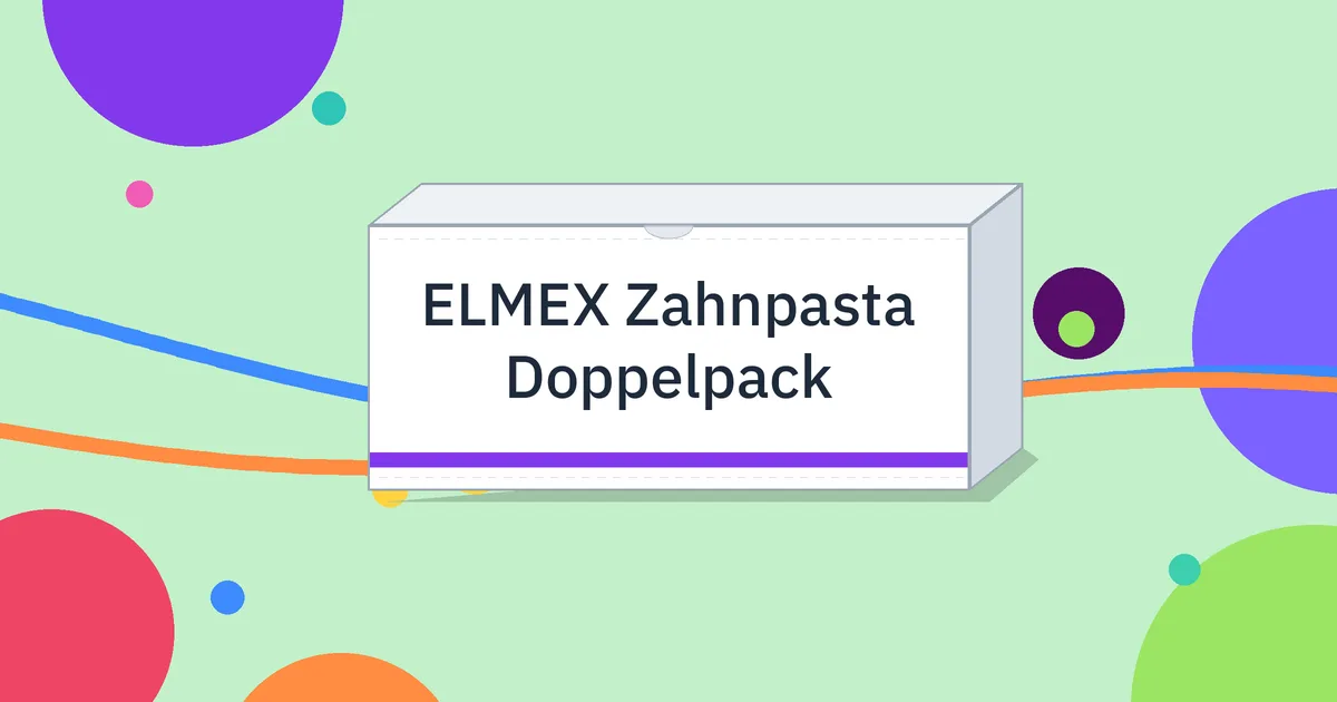 Symbolbild: Packung mit der Aufschrift ELMEX Zahnpasta Doppelpack (PZN 10837236) – Verfügbarkeit und Bezug in Apotheken in Frankfurt am Main