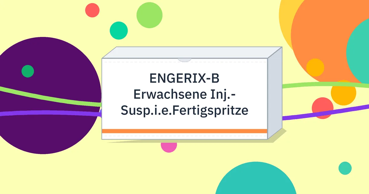 Symbolbild: Packung mit der Aufschrift ENGERIX-B Erwachsene Inj.-Susp.i.e.Fertigspritze (PZN 02220734) – Verfügbarkeit und Bezug in Apotheken in Frankfurt am Main