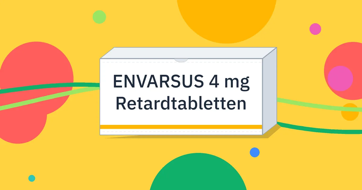 Symbolbild: Packung mit der Aufschrift ENVARSUS 4 mg Retardtabletten (PZN 16241378) – Verfügbarkeit und Bezug in Apotheken in Frankfurt am Main