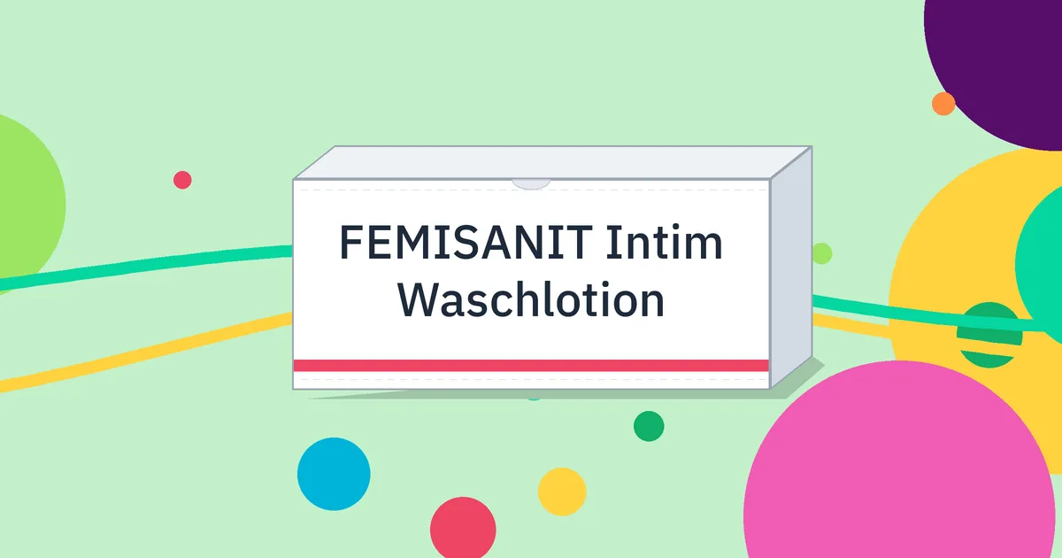 Symbolbild: Packung mit der Aufschrift FEMISANIT Intim Waschlotion (PZN 18337119) – Verfügbarkeit und Bezug in Apotheken in Frankfurt am Main