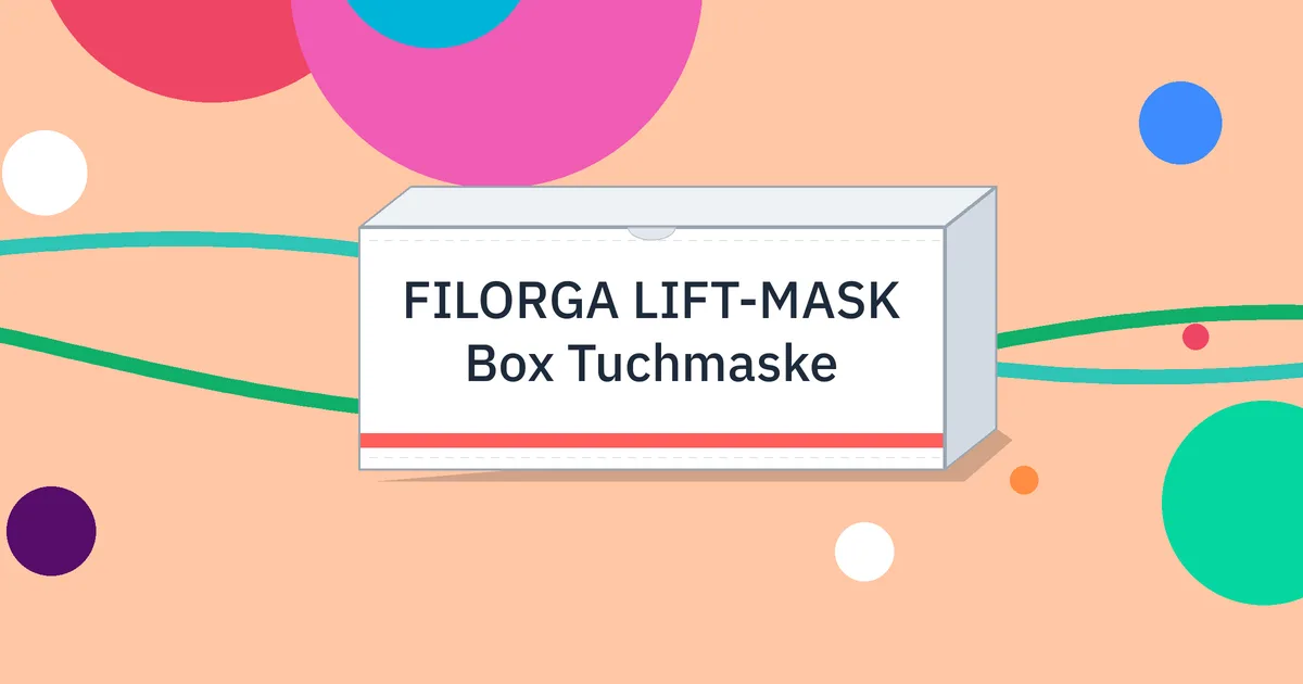 Symbolbild: Packung mit der Aufschrift FILORGA LIFT-MASK Box Tuchmaske (PZN 18898697) – Verfügbarkeit und Bezug in Apotheken in Frankfurt am Main