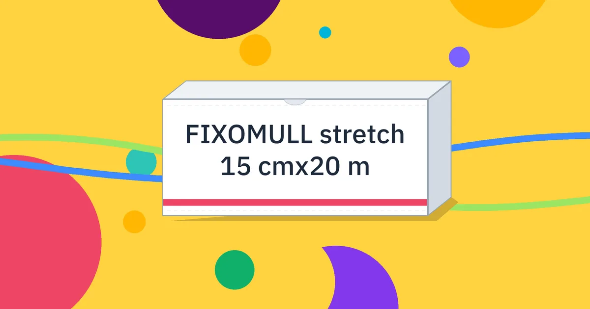 Symbolbild: Packung mit der Aufschrift FIXOMULL stretch 15 cmx20 m (PZN 05529395) – Verfügbarkeit und Bezug in Apotheken in Frankfurt am Main
