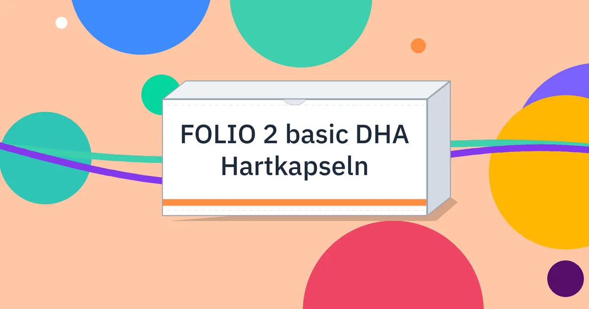Symbolbild: Packung mit der Aufschrift FOLIO 2 basic DHA Hartkapseln (PZN 18889706) – Verfügbarkeit und Bezug in Apotheken in Frankfurt am Main