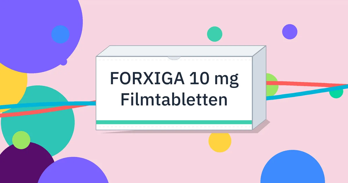 Symbolbild: Packung mit der Aufschrift FORXIGA 10 mg Filmtabletten (PZN 19383541) – Verfügbarkeit und Bezug in Apotheken in Frankfurt am Main