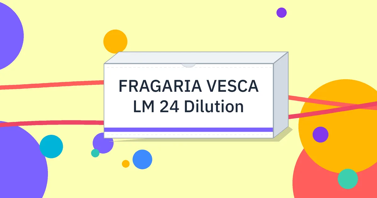 Symbolbild: Packung mit der Aufschrift FRAGARIA VESCA LM 24 Dilution (PZN 13490796) – Verfügbarkeit und Bezug in Apotheken in Frankfurt am Main