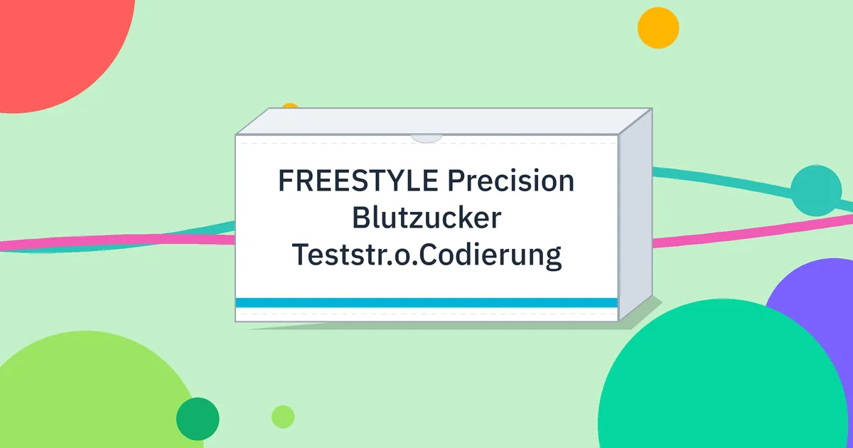 Symbolbild: Packung mit der Aufschrift FREESTYLE Precision Blutzucker Teststr.o.Codierung (PZN 19399921) – Verfügbarkeit und Bezug in Apotheken in Frankfurt am Main