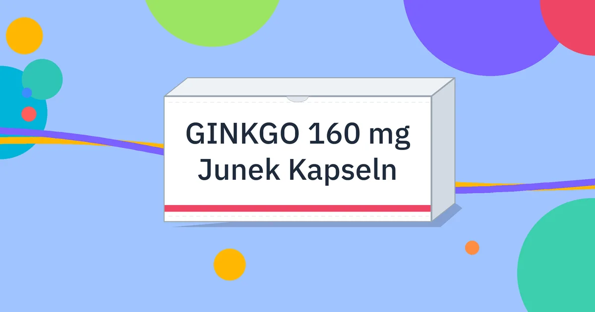 Symbolbild: Packung mit der Aufschrift GINKGO 160 mg Junek Kapseln (PZN 01644165) – Verfügbarkeit und Bezug in Apotheken in Frankfurt am Main