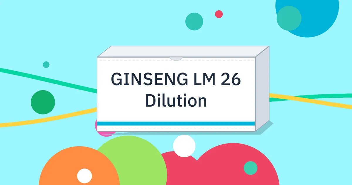 Symbolbild: Packung mit der Aufschrift GINSENG LM 26 Dilution (PZN 12878699) – Verfügbarkeit und Bezug in Apotheken in Frankfurt am Main