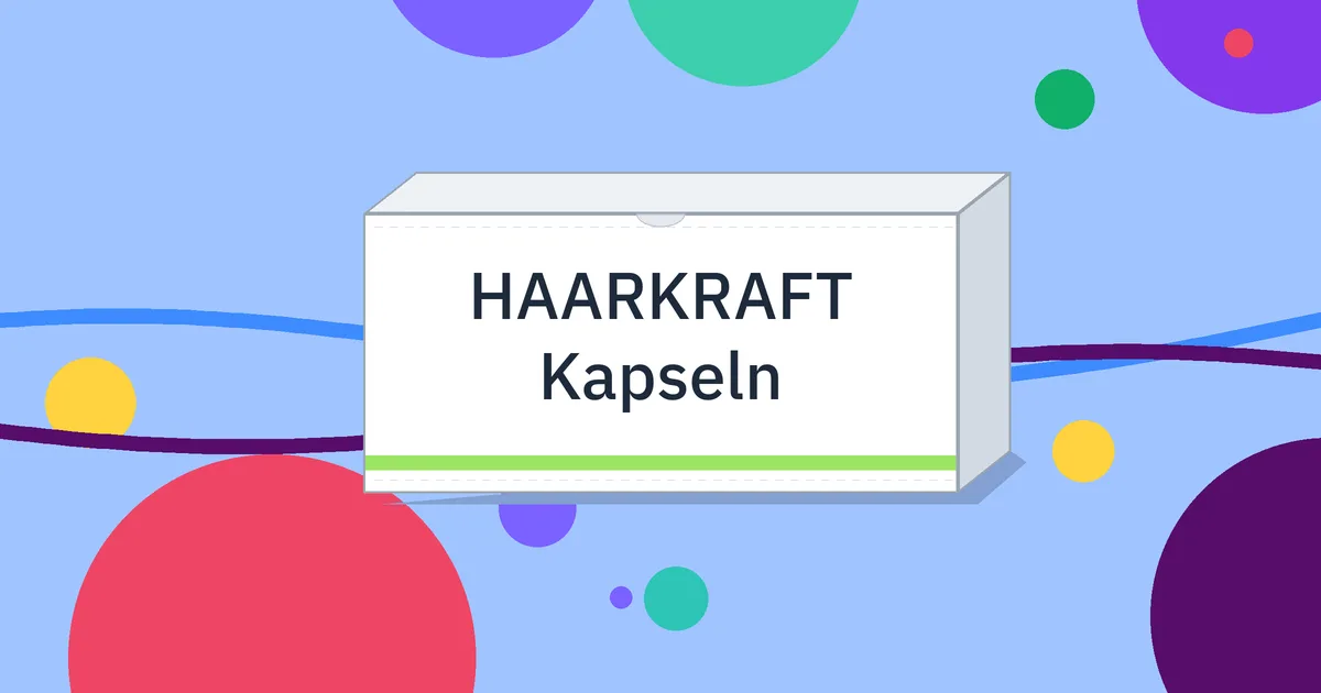 Symbolbild: Packung mit der Aufschrift HAARKRAFT Kapseln (PZN 18254480) – Verfügbarkeit und Bezug in Apotheken in Frankfurt am Main
