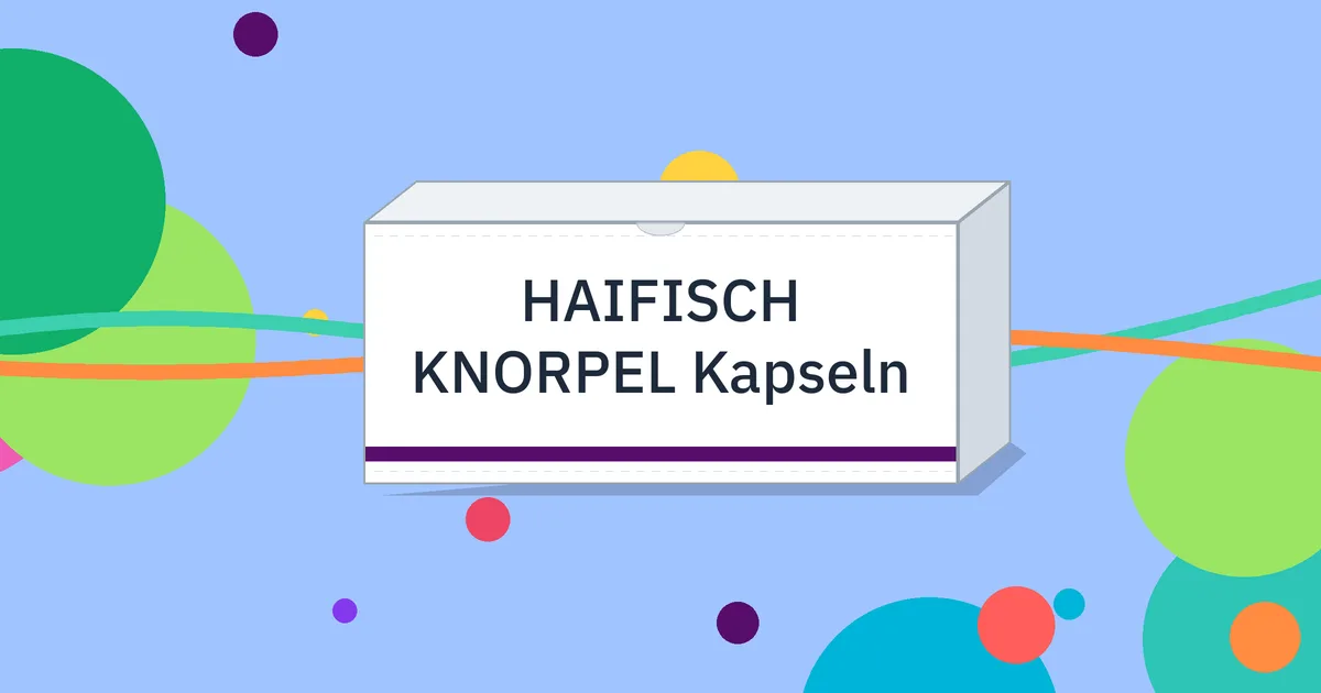 Symbolbild: Packung mit der Aufschrift HAIFISCH KNORPEL Kapseln (PZN 02847019) – Verfügbarkeit und Bezug in Apotheken in Frankfurt am Main