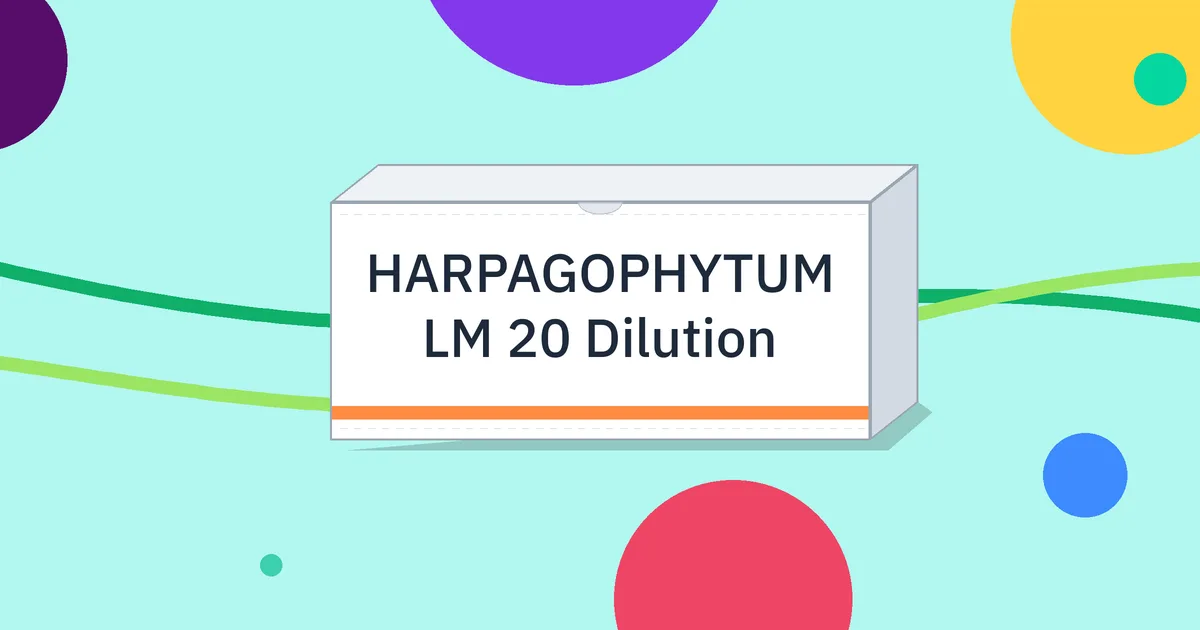 Symbolbild: Packung mit der Aufschrift HARPAGOPHYTUM LM 20 Dilution (PZN 13550794) – Verfügbarkeit und Bezug in Apotheken in Frankfurt am Main