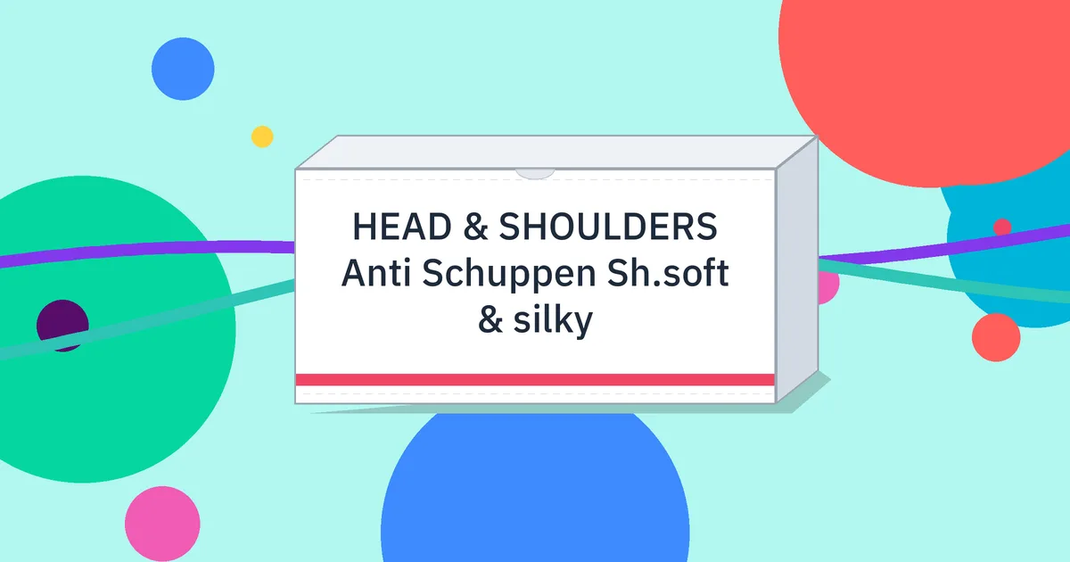 Symbolbild: Packung mit der Aufschrift HEAD & SHOULDERS Anti Schuppen Sh.soft & silky (PZN 03110657) – Verfügbarkeit und Bezug in Apotheken in Frankfurt am Main