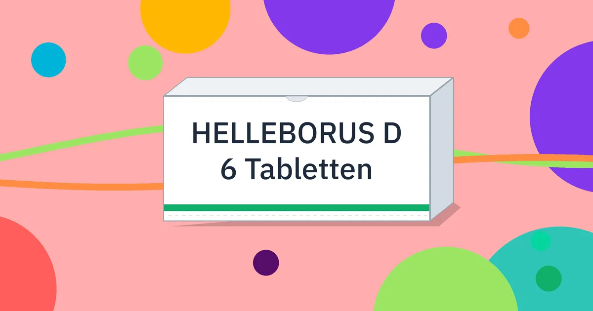 Symbolbild: Packung mit der Aufschrift HELLEBORUS D 6 Tabletten (PZN 02631302) – Verfügbarkeit und Bezug in Apotheken in Frankfurt am Main