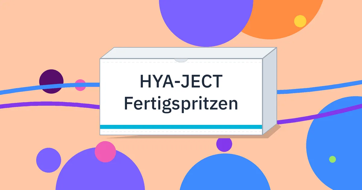 Symbolbild: Packung mit der Aufschrift HYA-JECT Fertigspritzen (PZN 08770677) – Verfügbarkeit und Bezug in Apotheken in Frankfurt am Main