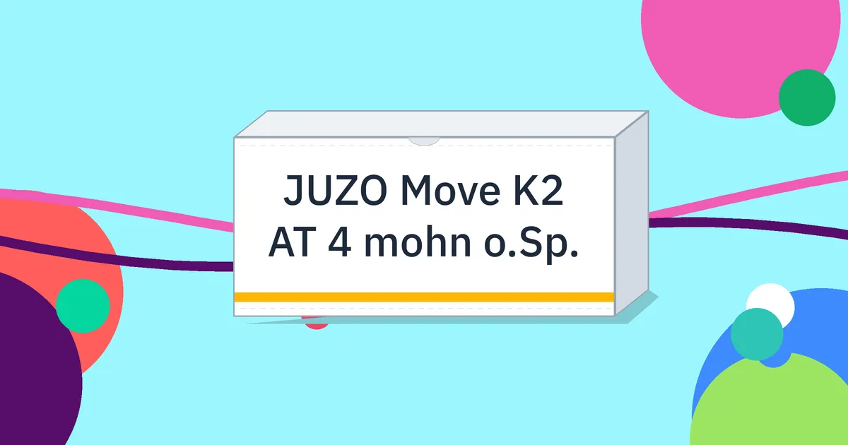 Symbolbild: Packung mit der Aufschrift JUZO Move K2 AT 4 mohn o.Sp. (PZN 20669426) – Verfügbarkeit und Bezug in Apotheken in Frankfurt am Main