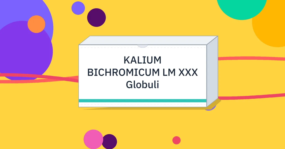 Symbolbild: Packung mit der Aufschrift KALIUM BICHROMICUM LM XXX Globuli (PZN 02678048) – Verfügbarkeit und Bezug in Apotheken in Frankfurt am Main