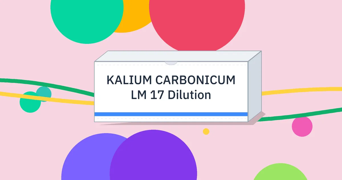 Symbolbild: Packung mit der Aufschrift KALIUM CARBONICUM LM 17 Dilution (PZN 12918341) – Verfügbarkeit und Bezug in Apotheken in Frankfurt am Main