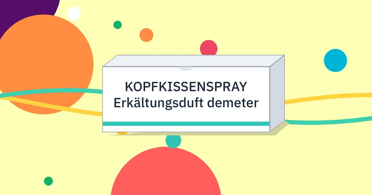 Symbolbild: Packung mit der Aufschrift KOPFKISSENSPRAY Erkältungsduft demeter (PZN 18446222) – Verfügbarkeit und Bezug in Apotheken in Frankfurt am Main