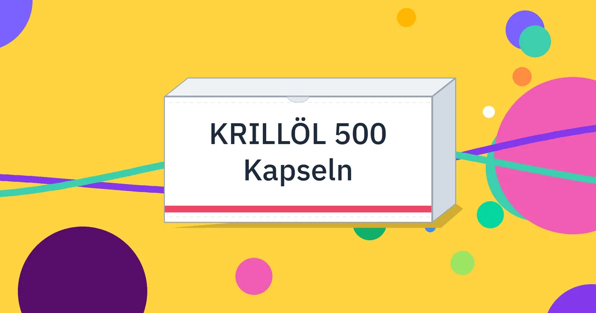 Symbolbild: Packung mit der Aufschrift KRILLÖL 500 Kapseln (PZN 18665645) – Verfügbarkeit und Bezug in Apotheken in Frankfurt am Main