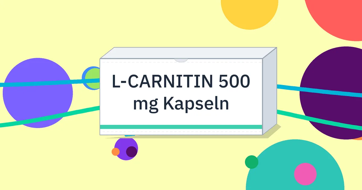 Symbolbild: Packung mit der Aufschrift L-CARNITIN 500 mg Kapseln (PZN 01472623) – Verfügbarkeit und Bezug in Apotheken in Frankfurt am Main