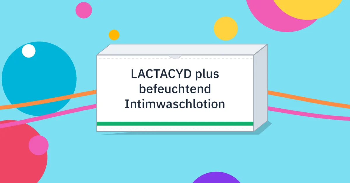 Symbolbild: Packung mit der Aufschrift LACTACYD plus befeuchtend Intimwaschlotion (PZN 19395567) – Verfügbarkeit und Bezug in Apotheken in Frankfurt am Main
