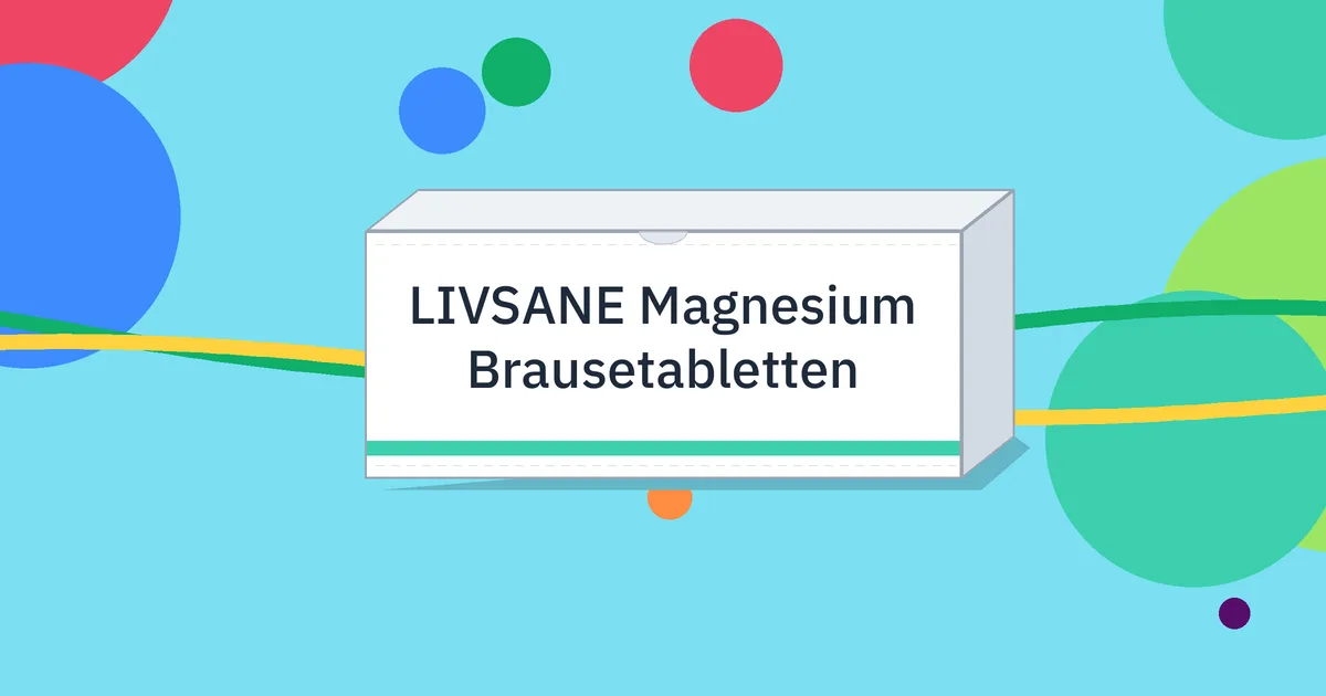 Symbolbild: Packung mit der Aufschrift LIVSANE Magnesium Brausetabletten (PZN 12657917) – Verfügbarkeit und Bezug in Apotheken in Frankfurt am Main