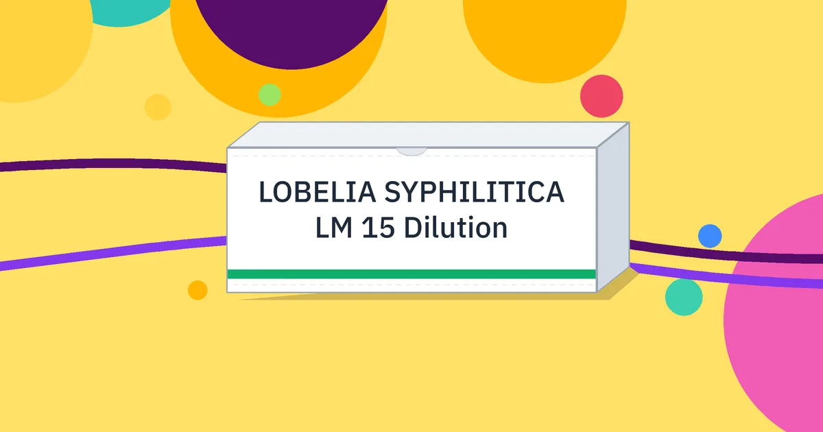 Symbolbild: Packung mit der Aufschrift LOBELIA SYPHILITICA LM 15 Dilution (PZN 13534826) – Verfügbarkeit und Bezug in Apotheken in Frankfurt am Main