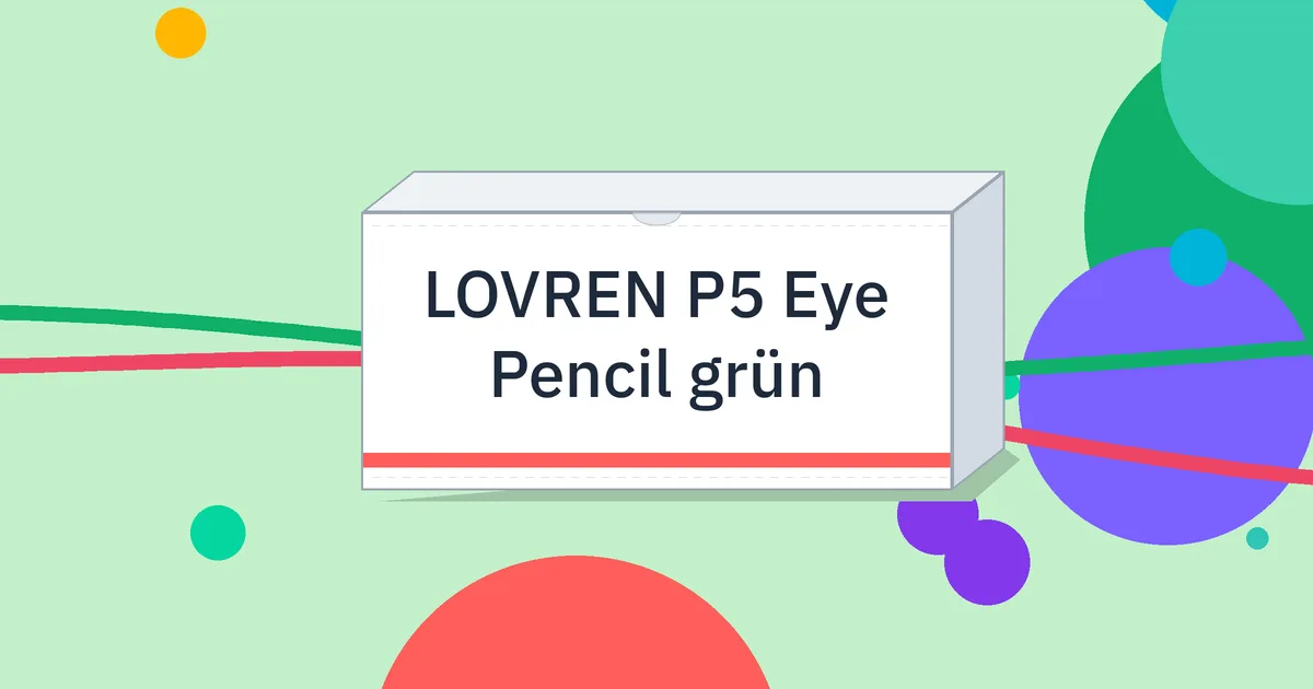 Symbolbild: Packung mit der Aufschrift LOVREN P5 Eye Pencil grün (PZN 19819151) – Verfügbarkeit und Bezug in Apotheken in Frankfurt am Main
