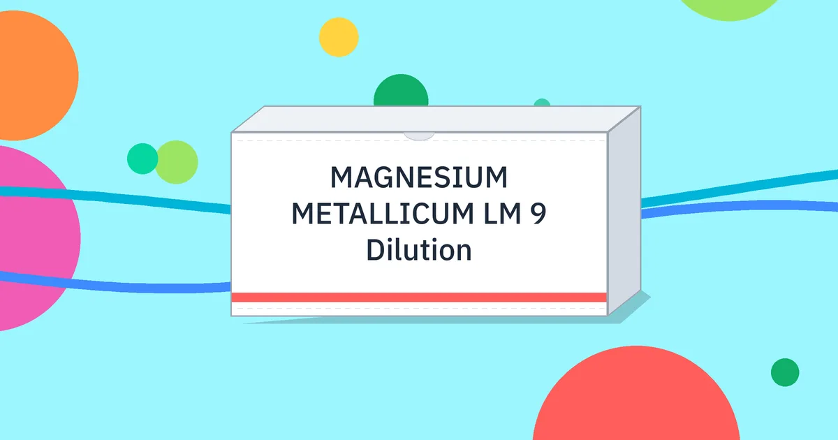 Symbolbild: Packung mit der Aufschrift MAGNESIUM METALLICUM LM 9 Dilution (PZN 12938349) – Verfügbarkeit und Bezug in Apotheken in Frankfurt am Main