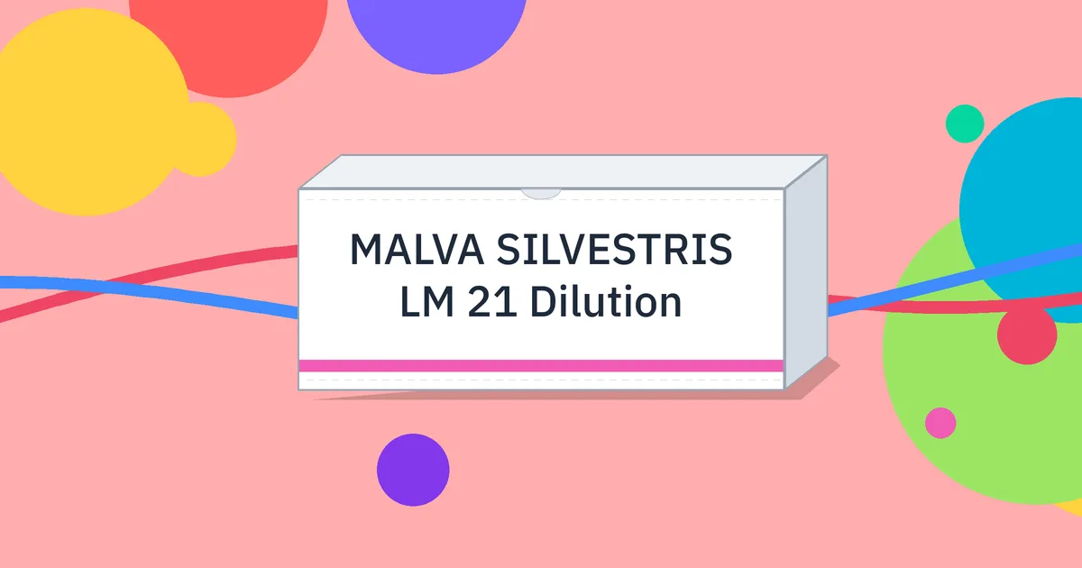 Symbolbild: Packung mit der Aufschrift MALVA SILVESTRIS LM 21 Dilution (PZN 13539999) – Verfügbarkeit und Bezug in Apotheken in Frankfurt am Main