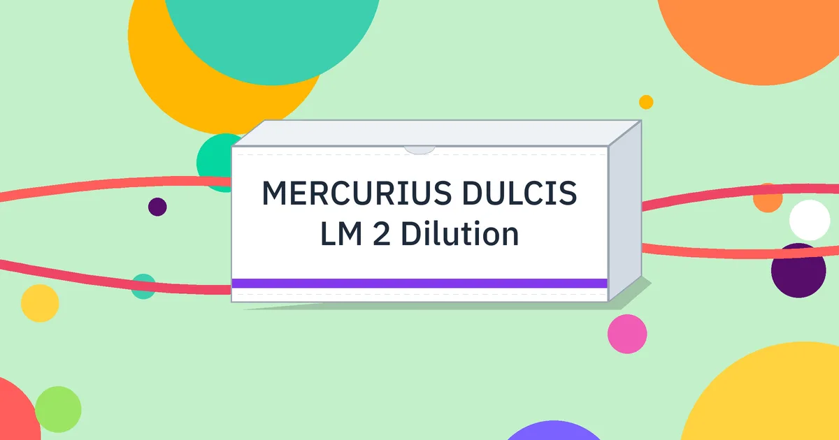 Symbolbild: Packung mit der Aufschrift MERCURIUS DULCIS LM 2 Dilution (PZN 12951226) – Verfügbarkeit und Bezug in Apotheken in Frankfurt am Main
