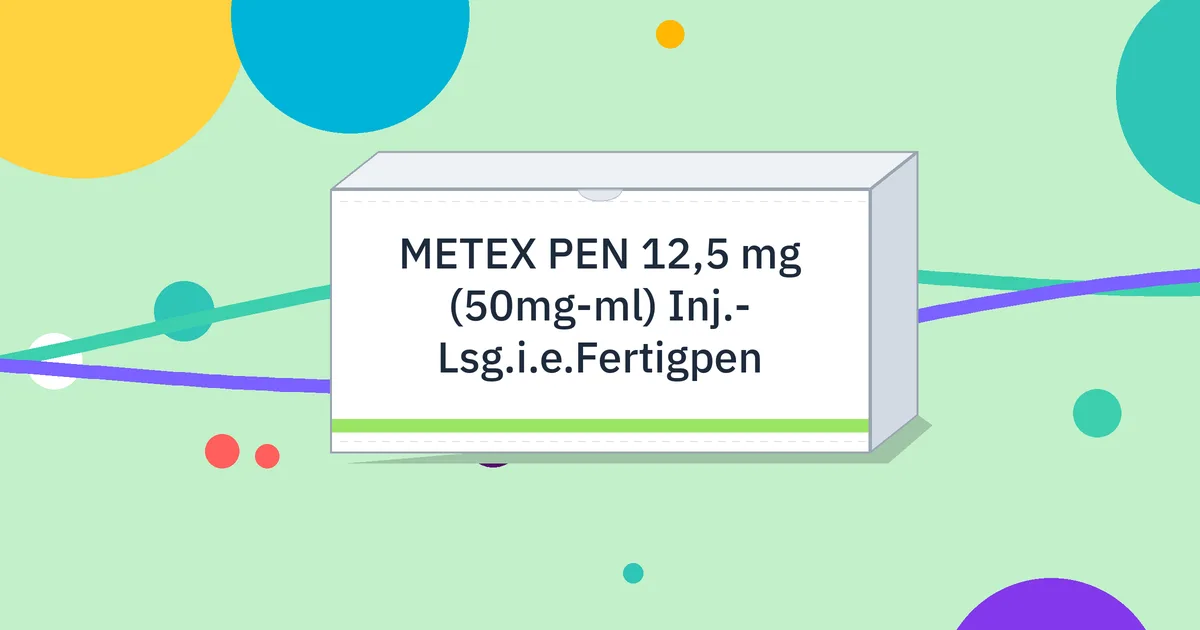 Symbolbild: Packung mit der Aufschrift METEX PEN 12,5 mg (50mg-ml) Inj.-Lsg.i.e.Fertigpen (PZN 09668202) – Verfügbarkeit und Bezug in Apotheken in Frankfurt am Main