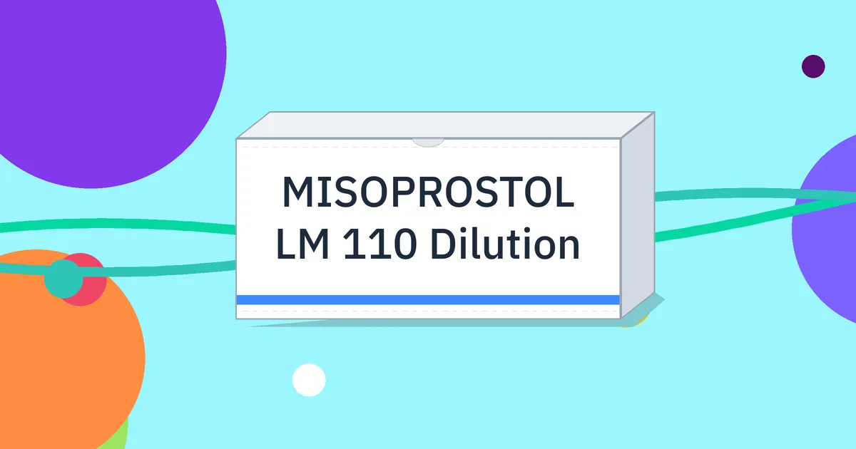 Symbolbild: Packung mit der Aufschrift MISOPROSTOL LM 110 Dilution (PZN 12956962) – Verfügbarkeit und Bezug in Apotheken in Frankfurt am Main