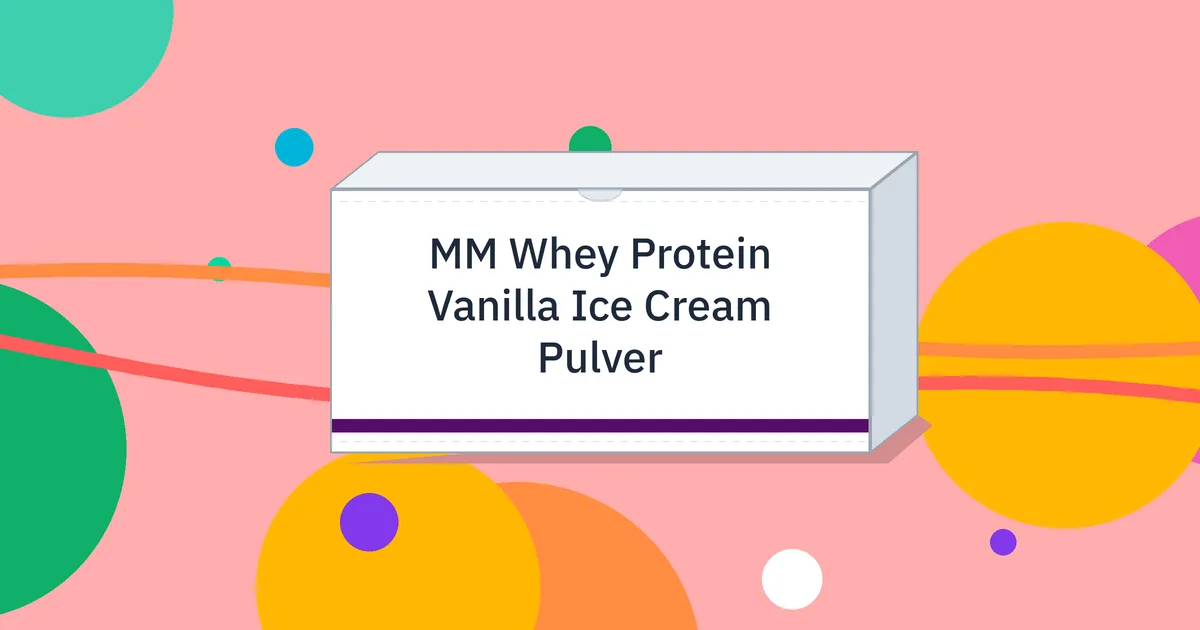 Symbolbild: Packung mit der Aufschrift MM Whey Protein Vanilla Ice Cream Pulver (PZN 16781519) – Verfügbarkeit und Bezug in Apotheken in Frankfurt am Main