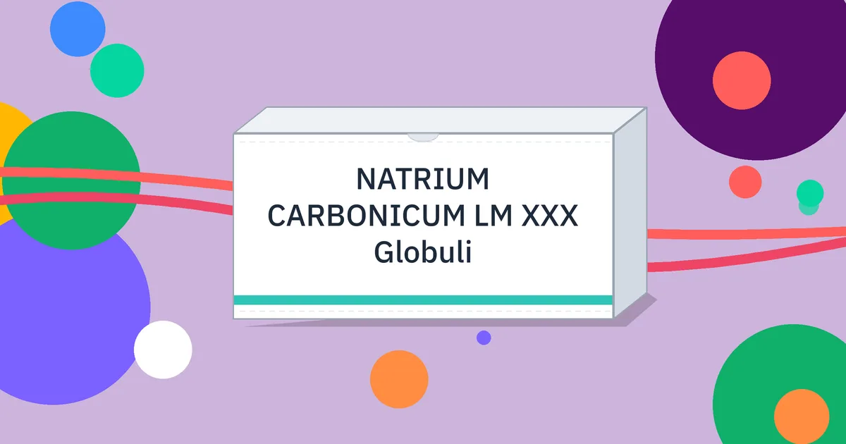 Symbolbild: Packung mit der Aufschrift NATRIUM CARBONICUM LM XXX Globuli (PZN 02678485) – Verfügbarkeit und Bezug in Apotheken in Frankfurt am Main