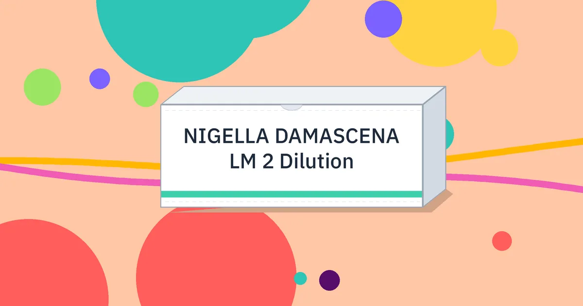 Symbolbild: Packung mit der Aufschrift NIGELLA DAMASCENA LM 2 Dilution (PZN 13618061) – Verfügbarkeit und Bezug in Apotheken in Frankfurt am Main