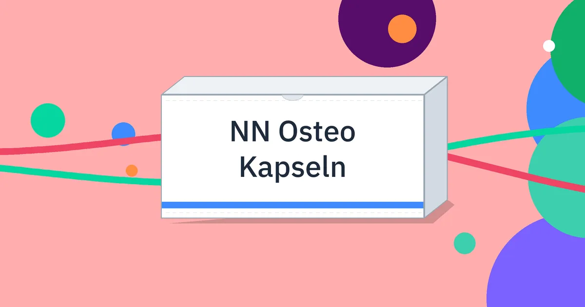 Symbolbild: Packung mit der Aufschrift NN Osteo Kapseln (PZN 19187745) – Verfügbarkeit und Bezug in Apotheken in Frankfurt am Main
