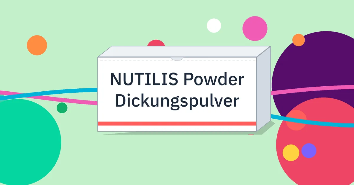 Symbolbild: Packung mit der Aufschrift NUTILIS Powder Dickungspulver (PZN 19751677) – Verfügbarkeit und Bezug in Apotheken in Frankfurt am Main