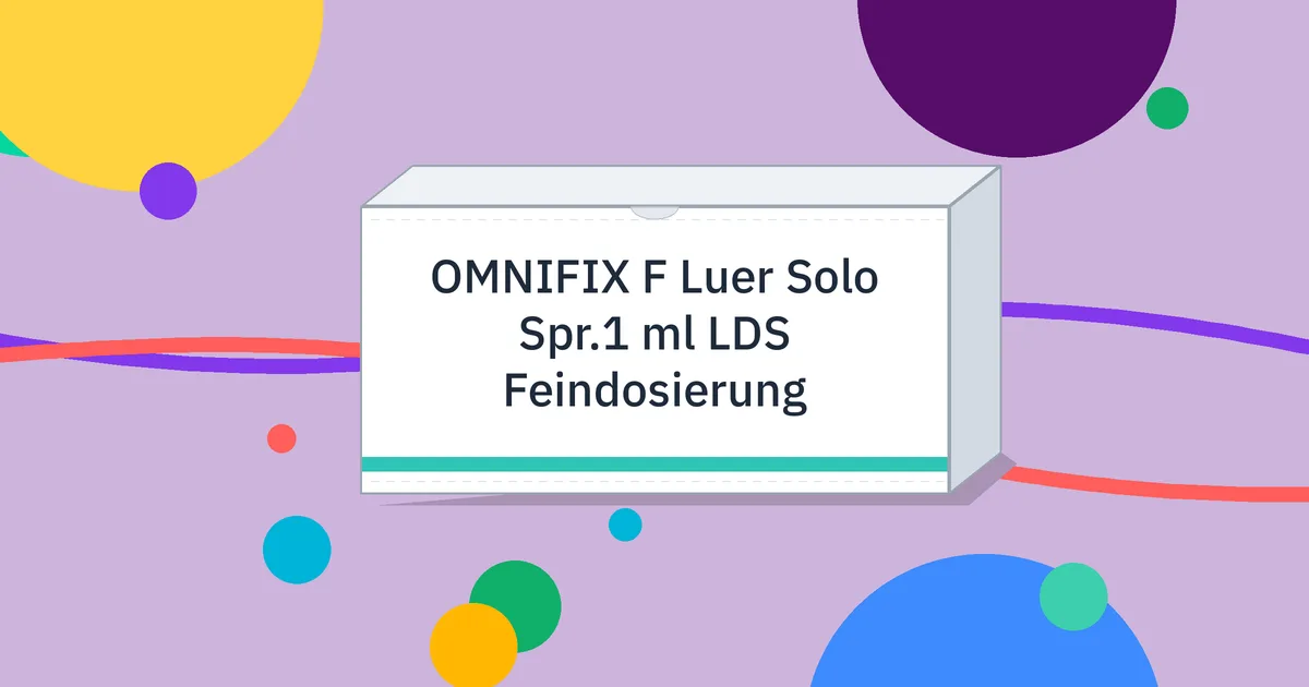 Symbolbild: Packung mit der Aufschrift OMNIFIX F Luer Solo Spr.1 ml LDS Feindosierung (PZN 18448250) – Verfügbarkeit und Bezug in Apotheken in Frankfurt am Main