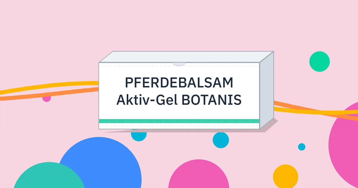 Symbolbild: Packung mit der Aufschrift PFERDEBALSAM Aktiv-Gel BOTANIS (PZN 20420810) – Verfügbarkeit und Bezug in Apotheken in Frankfurt am Main
