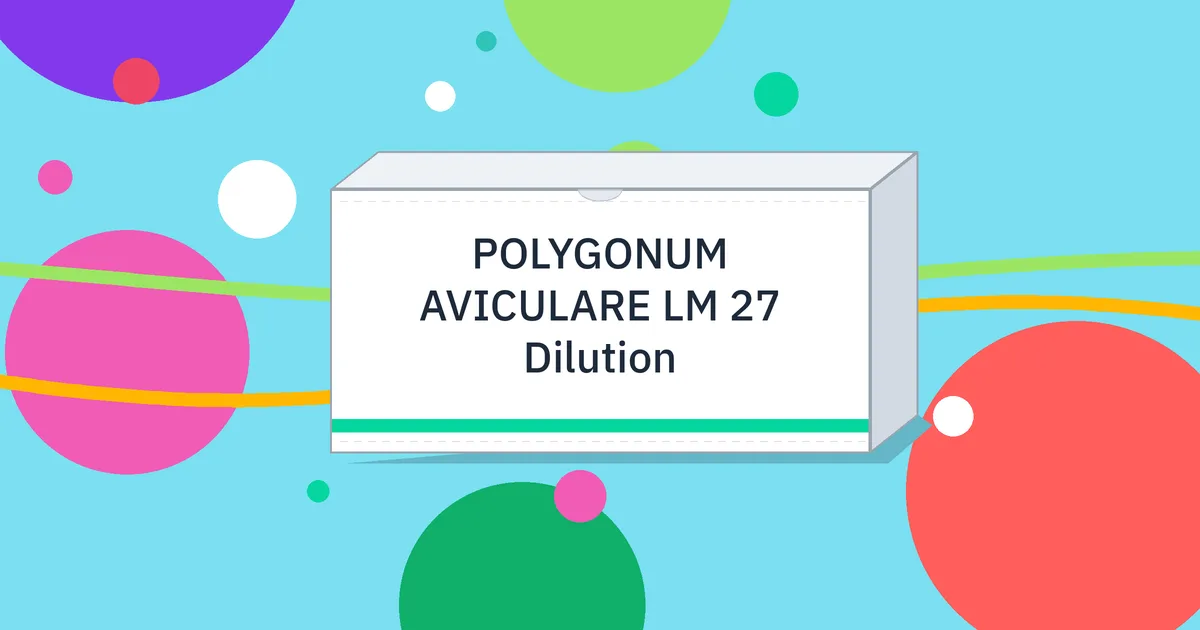 Symbolbild: Packung mit der Aufschrift POLYGONUM AVICULARE LM 27 Dilution (PZN 13662139) – Verfügbarkeit und Bezug in Apotheken in Frankfurt am Main