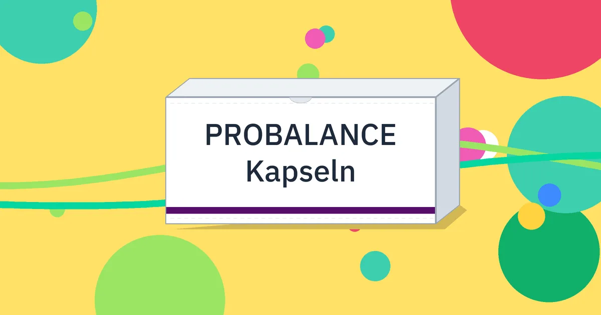 Symbolbild: Packung mit der Aufschrift PROBALANCE Kapseln (PZN 19429467) – Verfügbarkeit und Bezug in Apotheken in Frankfurt am Main